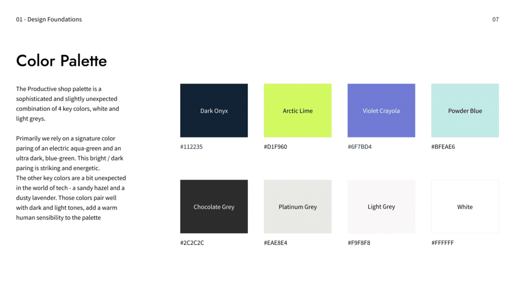 How to create your brand’s guidelines - Productive Shop