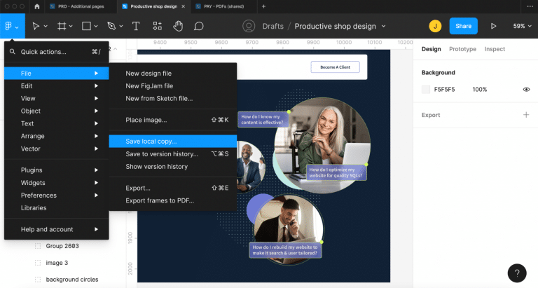 How to export all types of Figma files - Productive Shop
